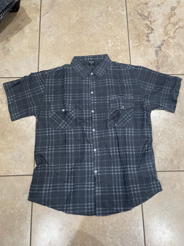 Max Men Collection Men’s Linen Printed Short Sleeve Shirts (XL - 5XL ...