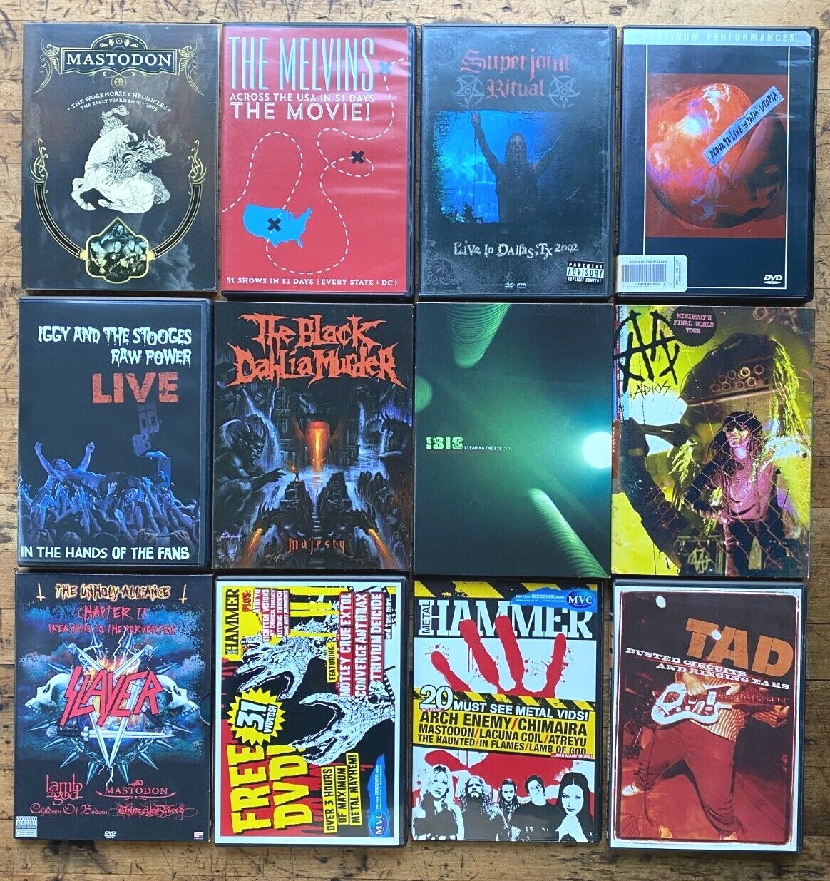 200+ Punk & Metal DVDs: The Damned, KMFDM, Pixies, The Cramps, Melvins ...