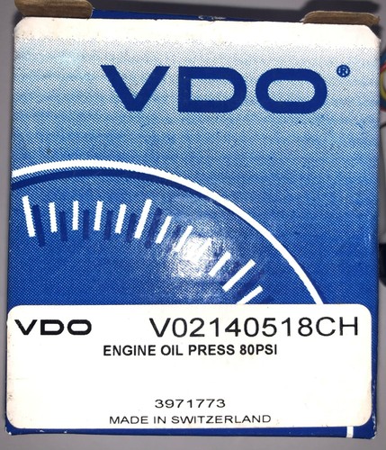 VDO Marine Engine Oil Pressure Gauge #V02140518CH | eBay