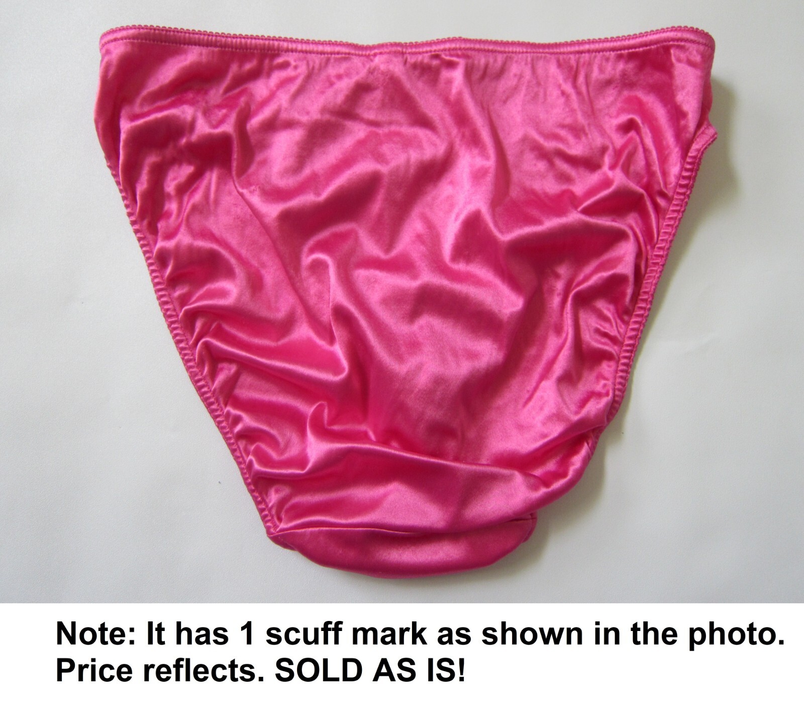 Rare VINTAGE VICTORIA SECRET SATIN HOT PINK FLORAL HI… - Gem