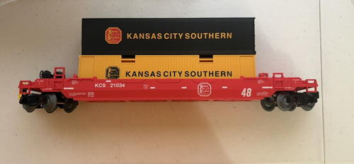 Lionel 21034 Kansas City Southern Double Stack Container Car O Scale | eBay