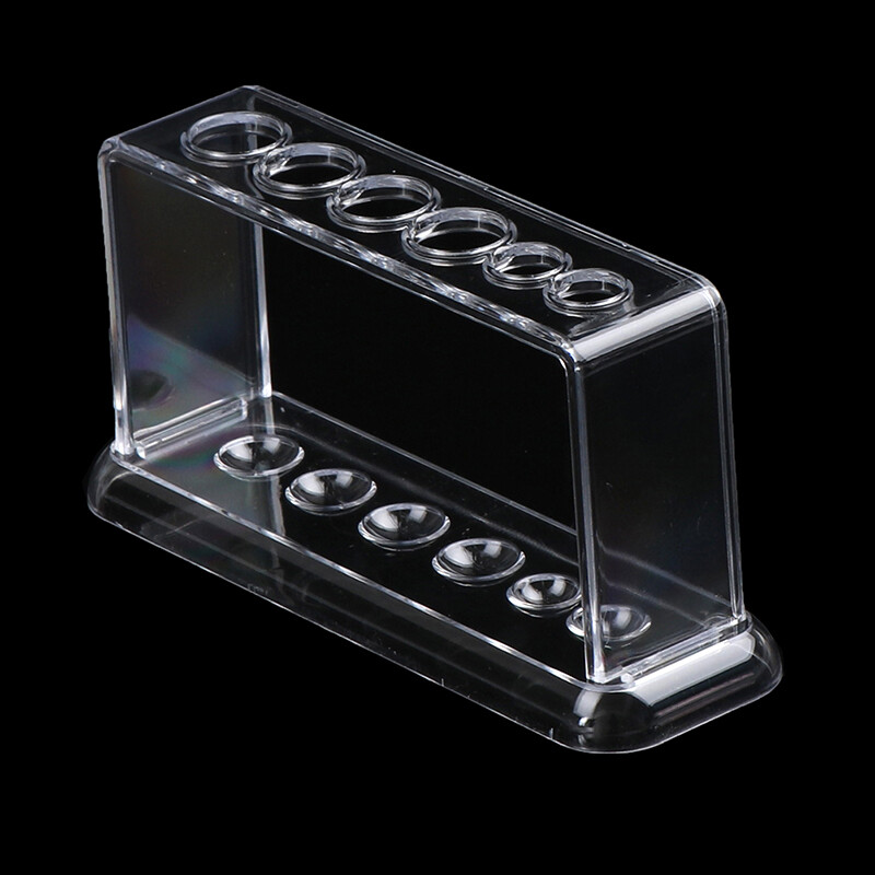 Plastic Clear Test Tube Rack 6 Holes Stand Lab Test Tube Stand Shelf-DB ...