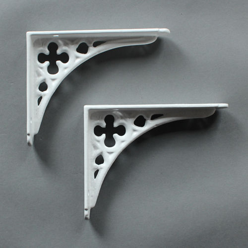 Small Metal Shelf Brackets EVALD Minimalistic Floating Shelf Brackets