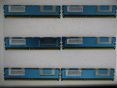 24GB 6x4GB MEMORY PC2-5300 ECC FULLY BUFFERED Dell PowerEdge 2900 ...