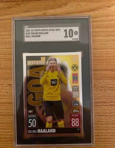 2021-22 Topps Match Attax UCL - Goal Machine Erling Haaland #187 for ...
