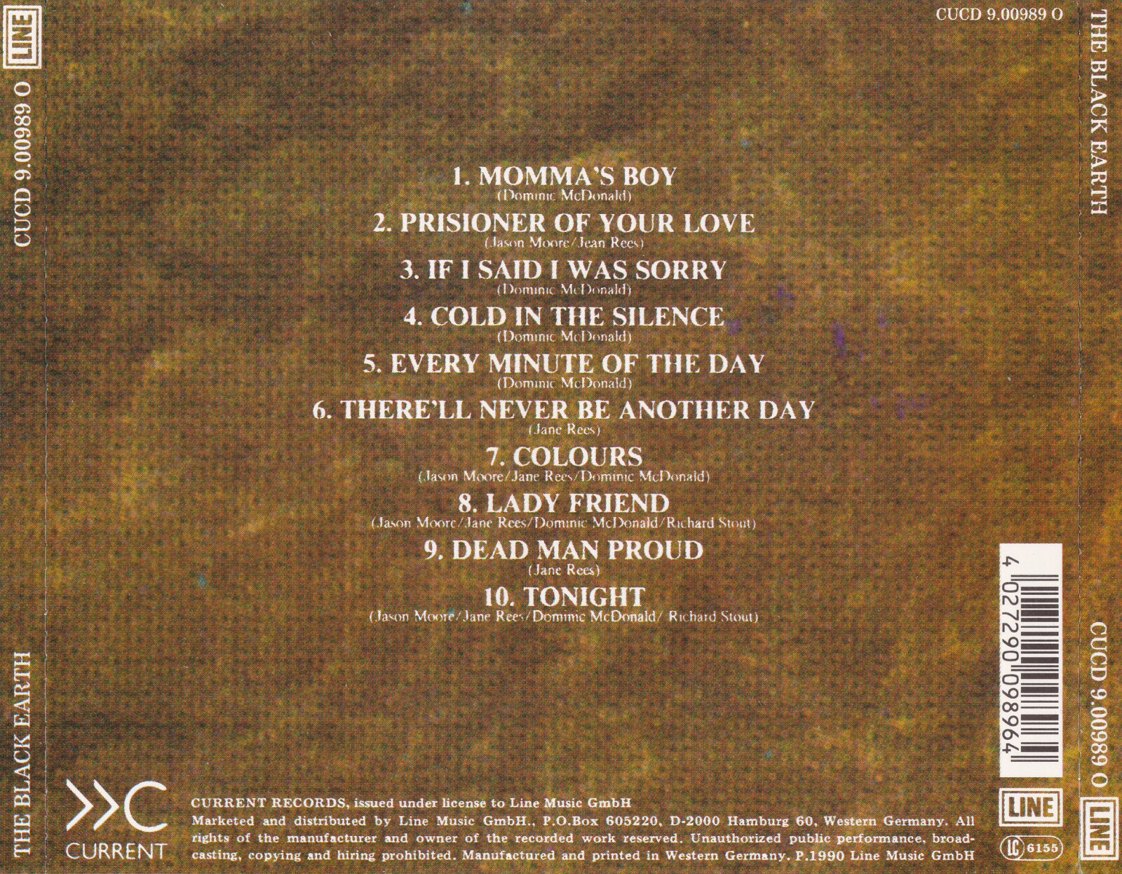 The Black Earth - The Black Earth - CD - 1989 | eBay.de