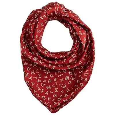 M&F Western 33" x 33" Rustic brown / Burgundy WILD RAGS 'BRANDING ...