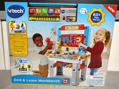 VTech Drill & Learn Workbench Electronic Building and Learning toy ...
