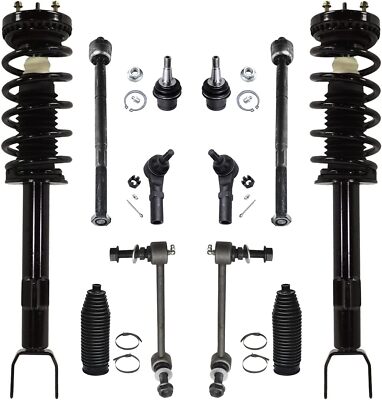RWD Front Struts Tie Rods Sway Bars Ball Joints Boots for 2011-2014 ...