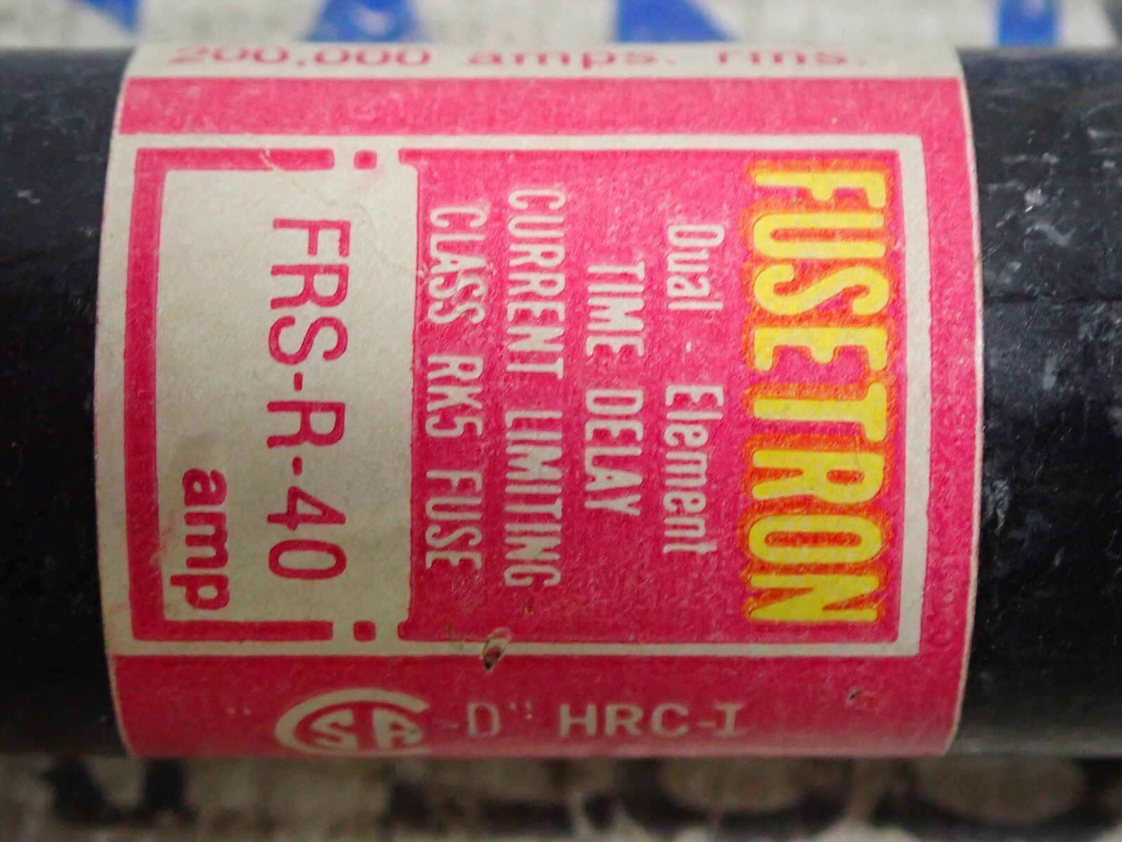 Fusetron FRS-R-40 40A 600VAC Dual Element Class RK5 Fuse Lot Of 3 ...