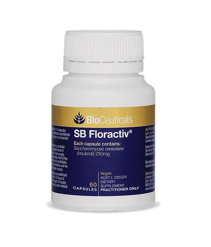 BioCeuticals SB Floractiv Original Saccharomyce Boulardii Supplement 60 ...