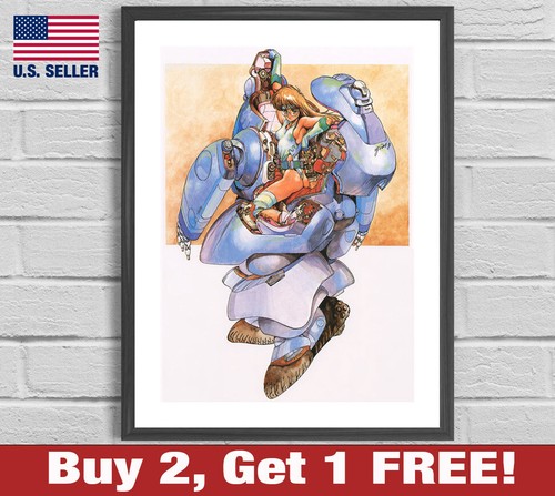 Intron Depot Masamune Shirow Mech Glasses Girl 18" x 24" Anime Poster ...