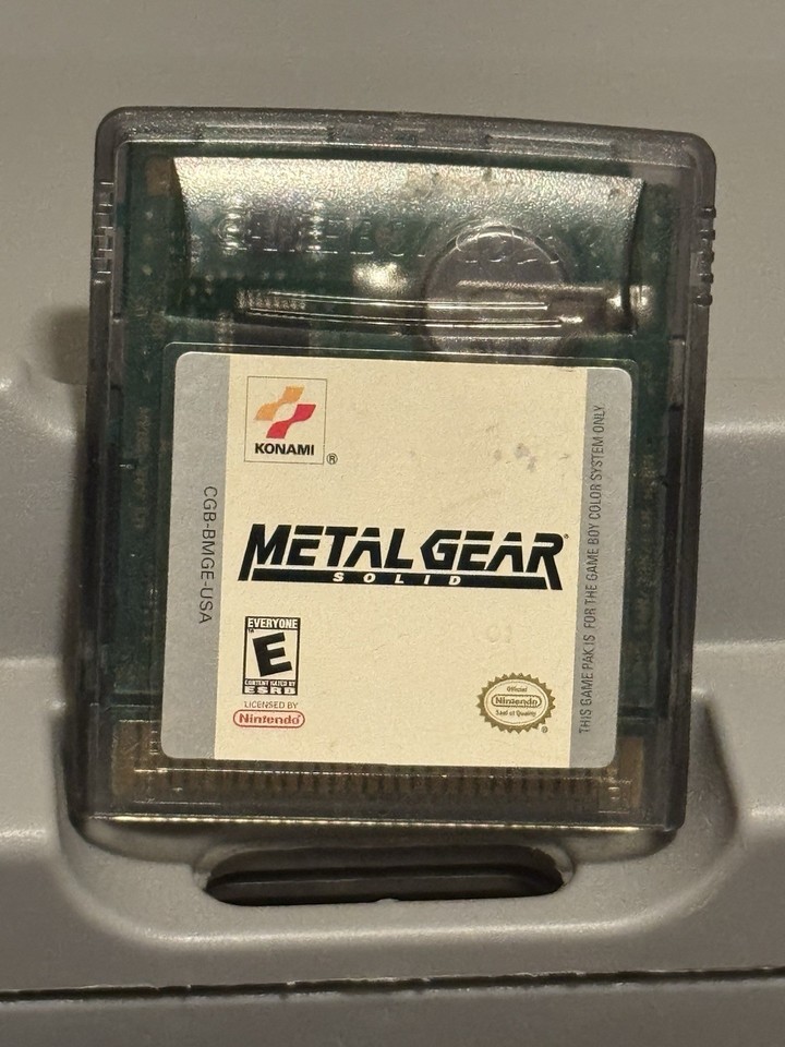 Metal Gear Solid GameBoy Color Game Boy w/ Instruction manual! WOW! | eBay