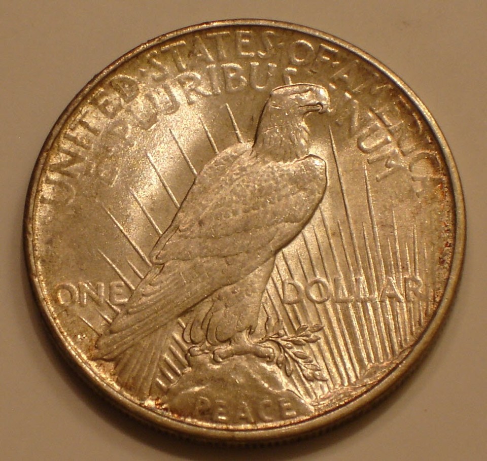 1923-D Peace Silver Dollar Choice BU sparkling Cartwheel LUSTER | eBay