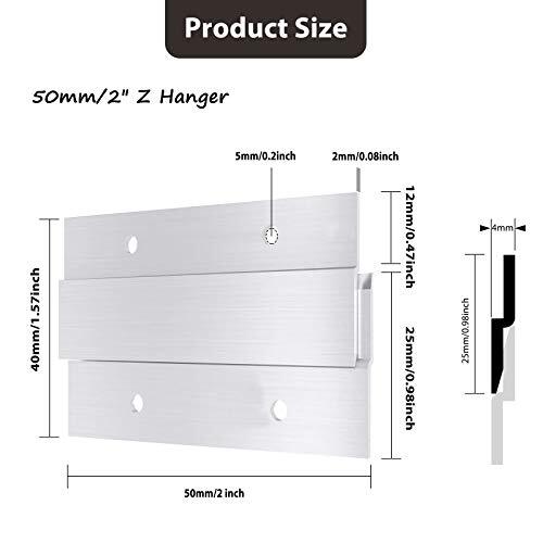 French Cleat Picture Hanger Aluminum Z Hanger Interlocking Wall ...