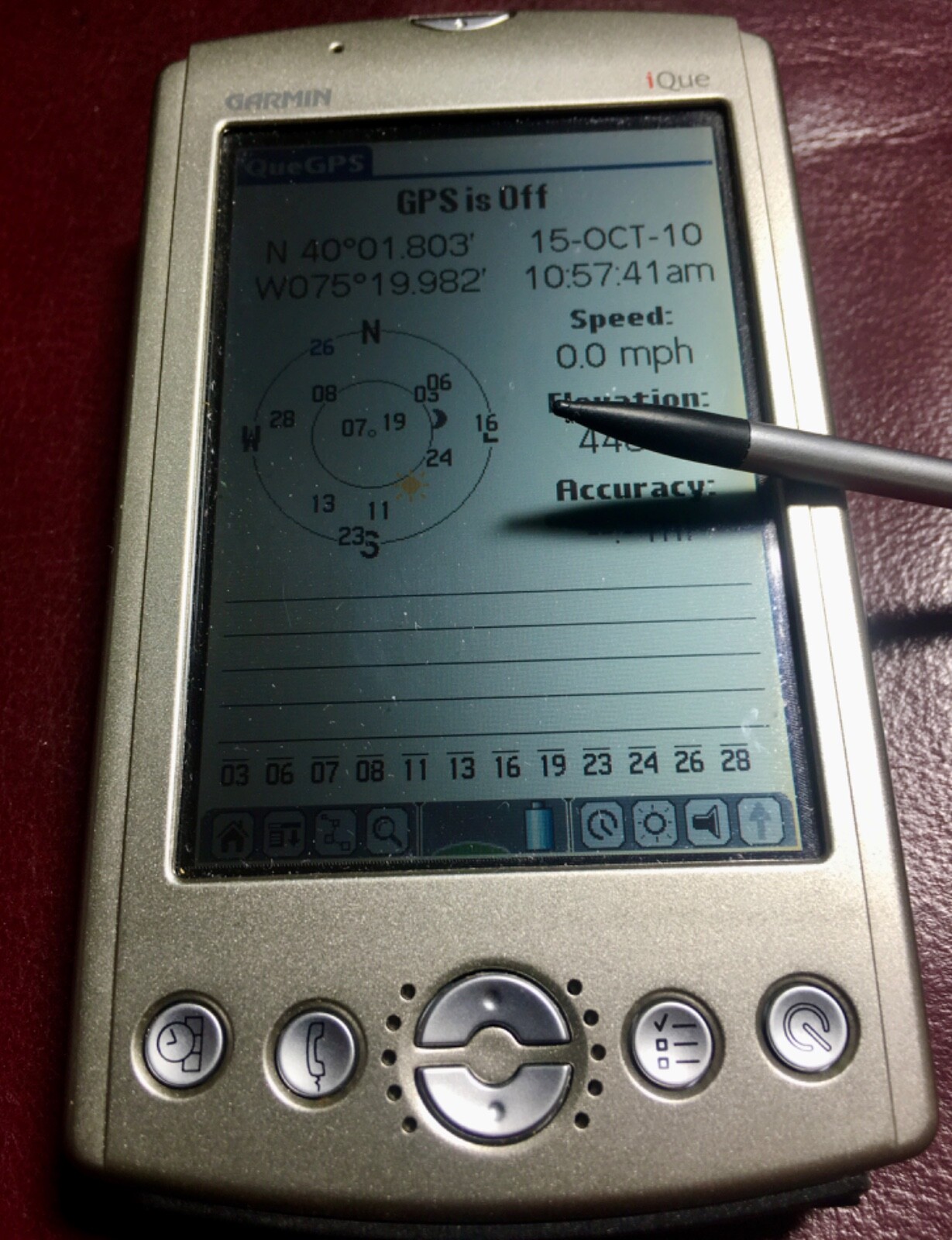 Garmin iQue 3600 Handheld GPS PALM PDA With Car Kit & Home Cradle ...