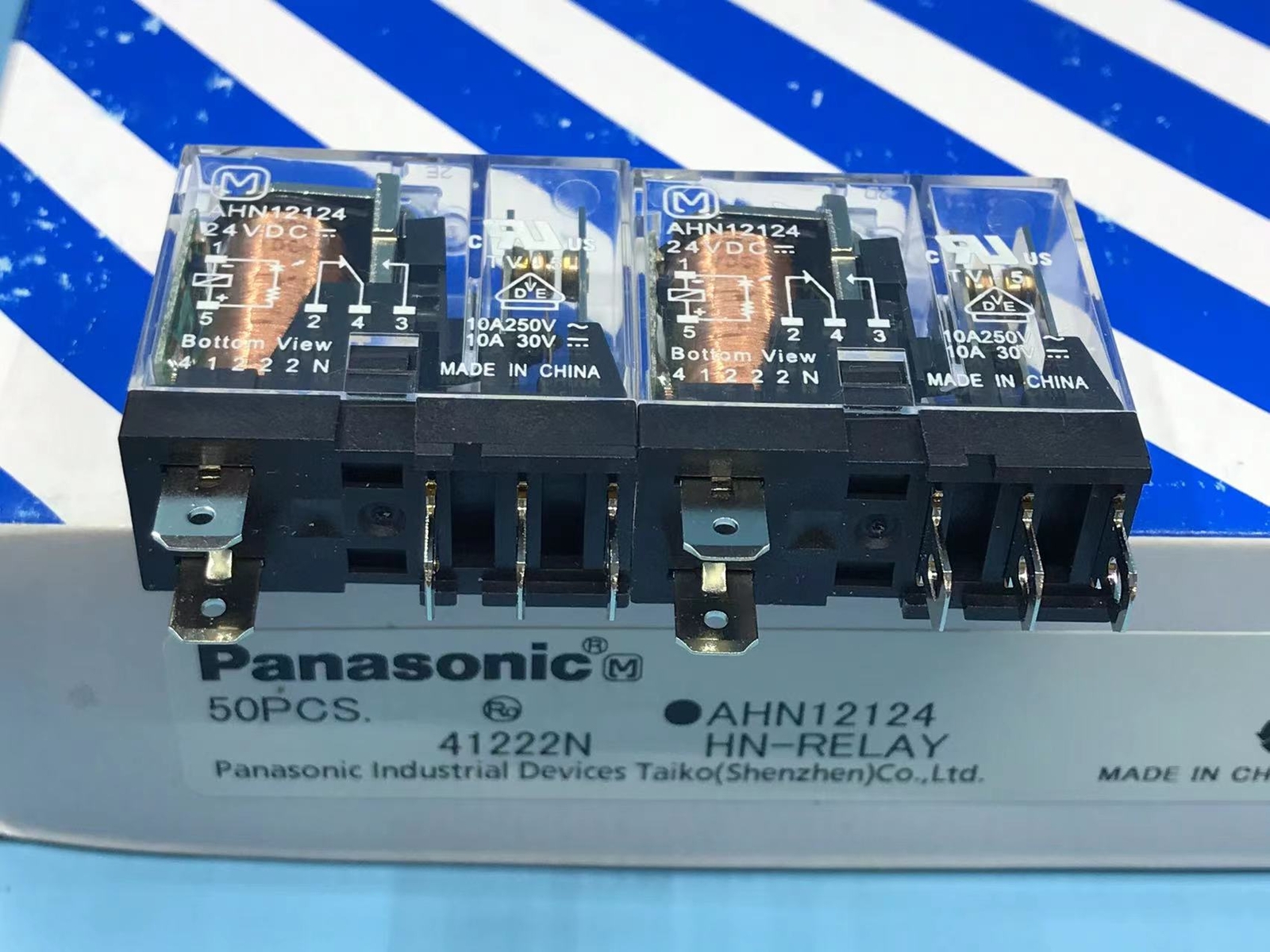 1Pce PANASONIC Relay AHN12124 24VDC Power Relay 10A 250VAC 5Pins for ...