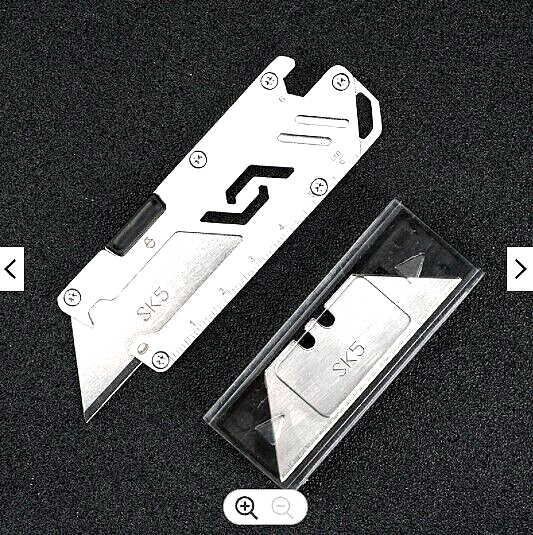 EDC Keychain + BOX CUTTER + Utility Multi/Tool Knife + 5 SK5 ...