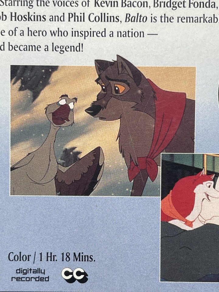 Balto (VHS, 1996, MCA Universal) Amblin Entertainment, Clam Shell | eBay
