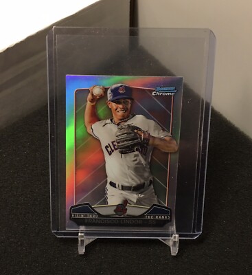 Francisco Lindor 2013 Bowman Chrome Risin' Thru Ranks RTR-FL Cleveland ...