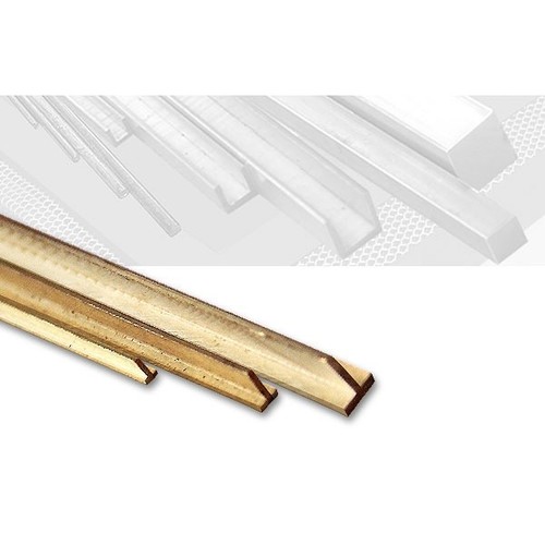 (5,95€/m) Messing T-Profil gefräst 2,0 x 1,0 mm Länge 100 cm ...