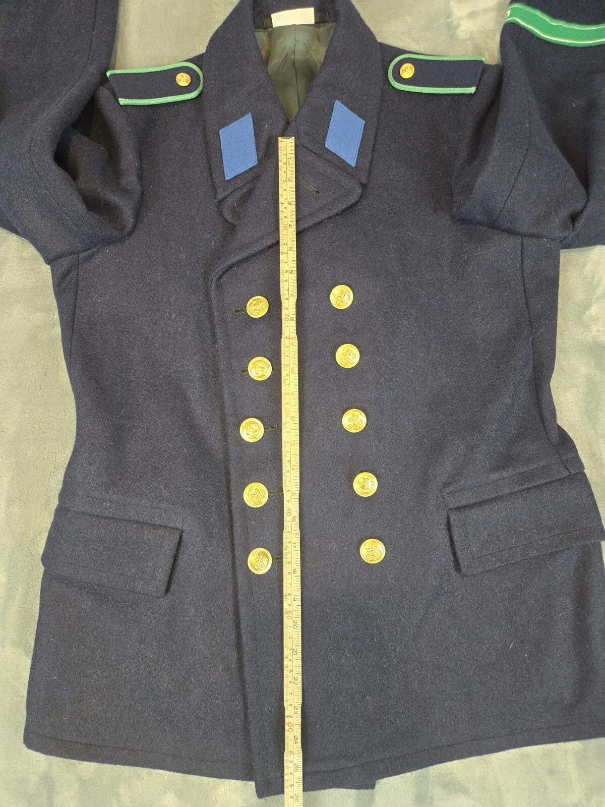 East German Navy Wool Uniform Tunic Jacket Pea Coat NVA DDR Original ...