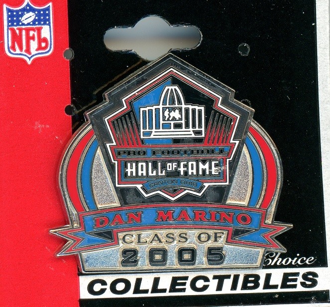 Dan Marino NFL Hall Of Fame Pin Choice 3 2005 HOF Pins to Choose ...