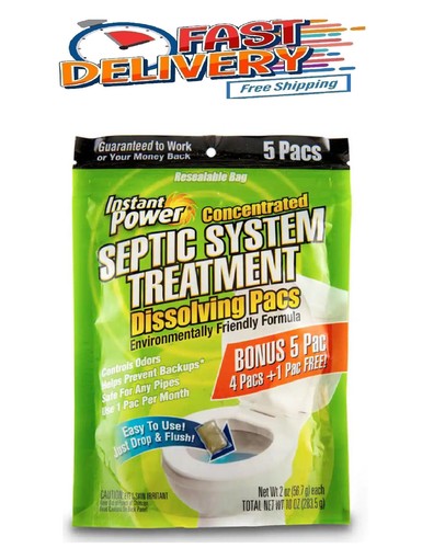 Instant Power Septic System Treatment Pacs (5-Pack) | eBay