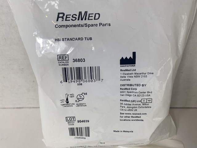 ResMed H5i Standard CPAP Water Chamber Tub 36803 for sale online | eBay