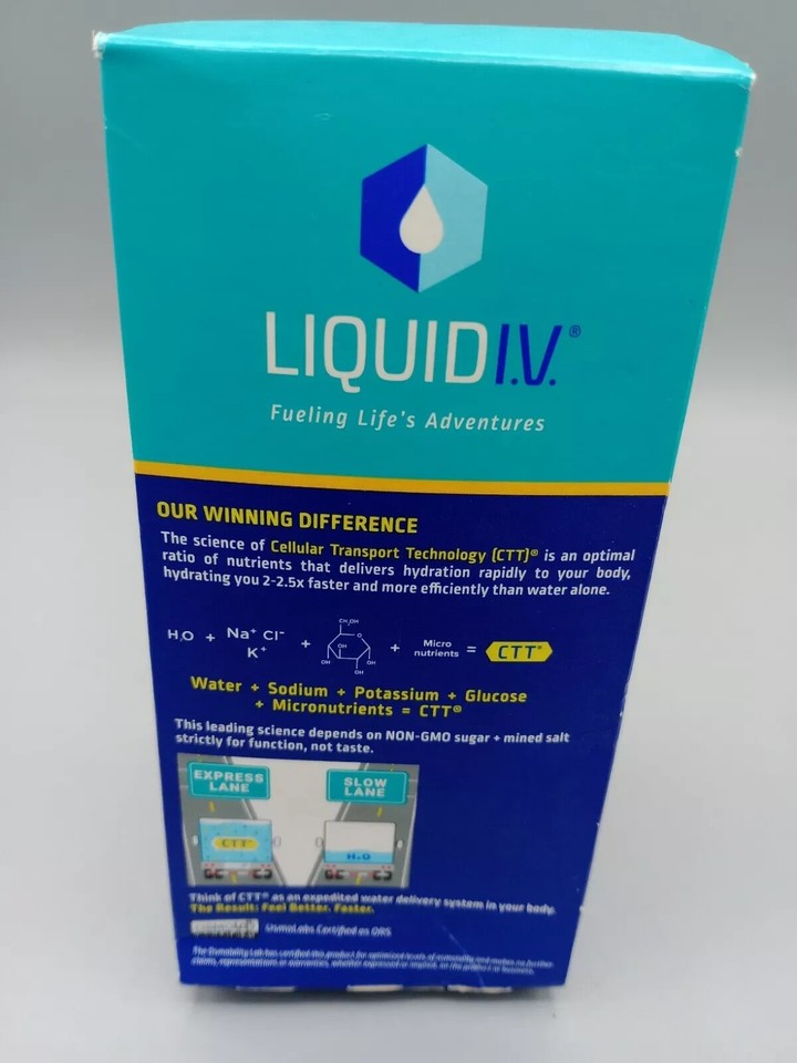 Liquid IV Hydration Multiplier Golden Cherry Drink Mix 10 Stick Pack ...