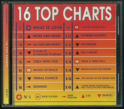 16 TOP CHARTS DISCOMAGIC CD 911 1993 CD OTTIMO USATO | eBay
