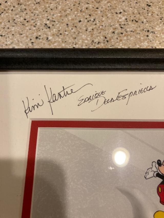 Disney MGM Studio Cel - Mickey Mouse Climbing The Disney Animation Film ...