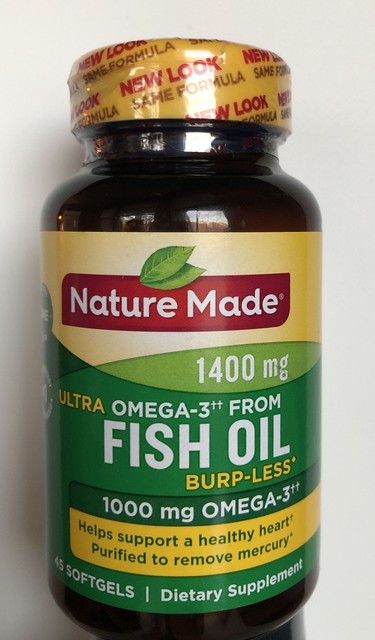 Nature Made Ultra Omega-3 Fish Oil 1400 MG - 45 Liquid Softgels for ...