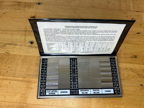 Fowler 52-720-000 Surface Roughness Standards Comparator Composite ...