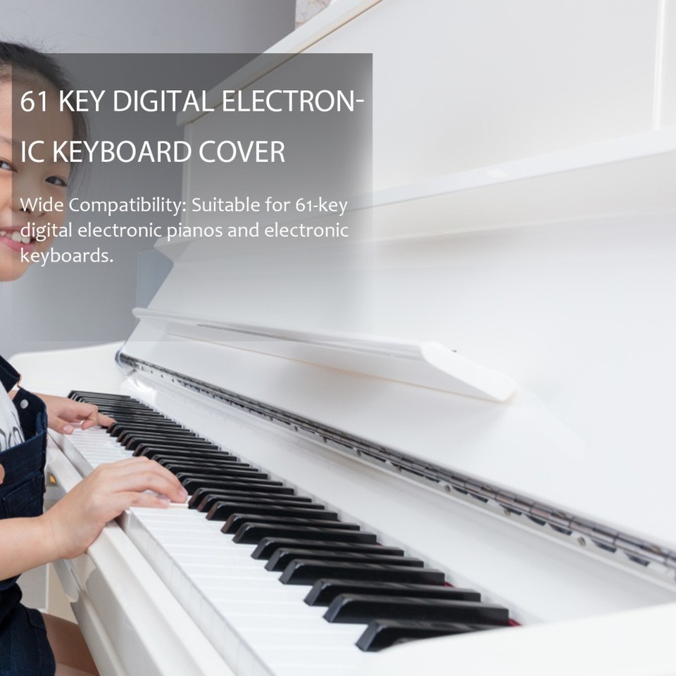 Universal Piano Dust Cover Keyboard Cloth Upright Dustproof Protective ...