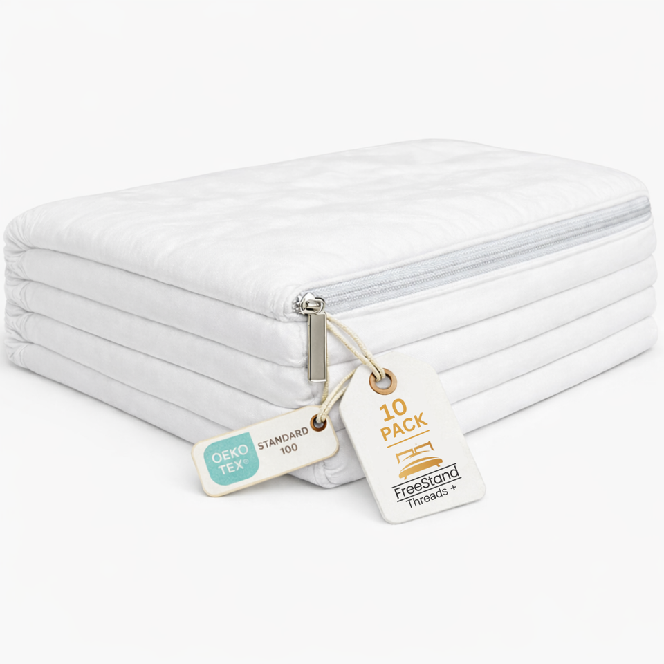 Threads+ Full Mattress Encasement, 54x75– Soft, 110 GSM +Zipper (10 ...