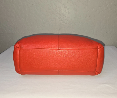 Coach Madison Phoebe Tomato Red Pebbled Leather 3 Compartment Hobo Bag ...