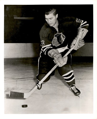 PF20 Original Photo TONY LESWICK 1955-56 CHICAGO BLACKHAWKS NHL HOCKEY ...