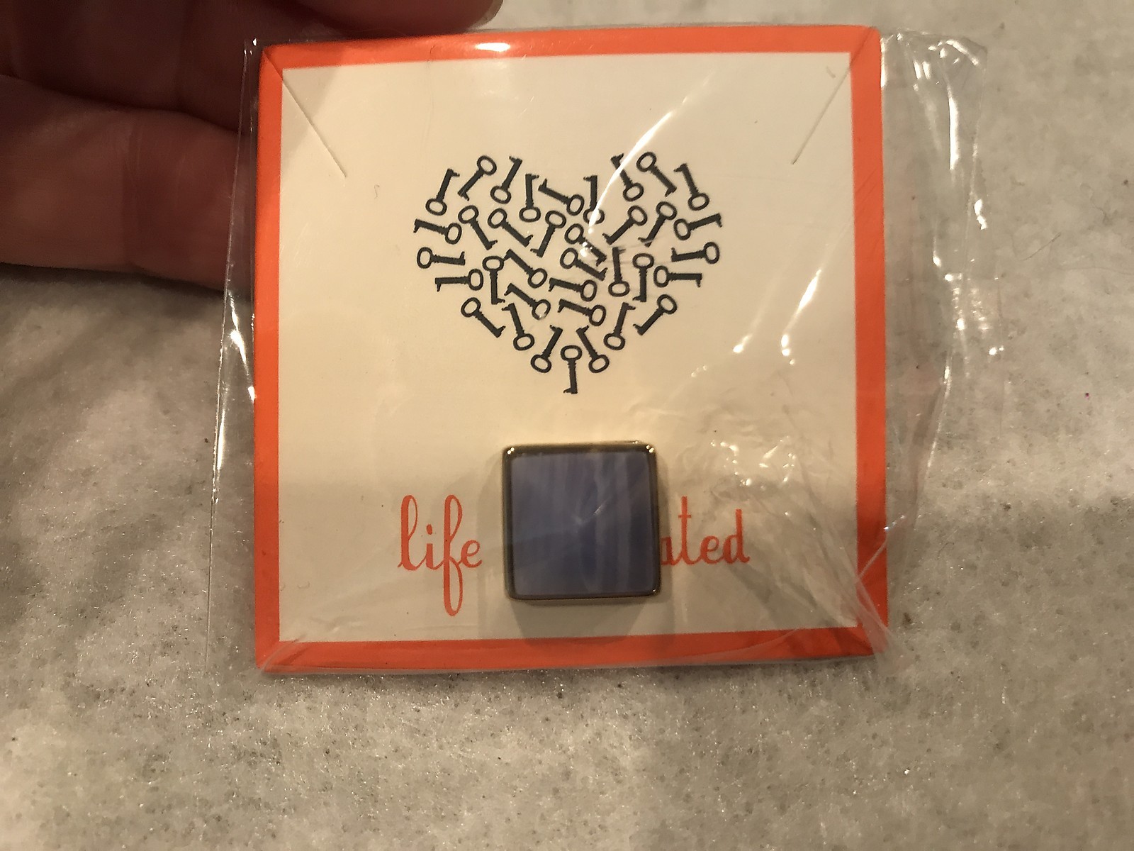 Keep Collective Keys "Stones" (new) Pyramid Stone - Blue Lace Agate | eBay