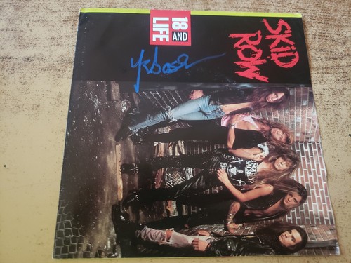 SEBASTIAN BACH AUTOGRAPHED EXCELLENT SLEEVE 1980s Skid Row – 18 And ...