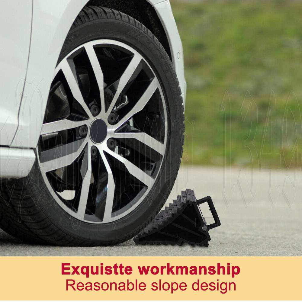 4PCS Wheel Chock Tough Car Chocks Stops Trailer Boat Caravan Heavy Duty ...