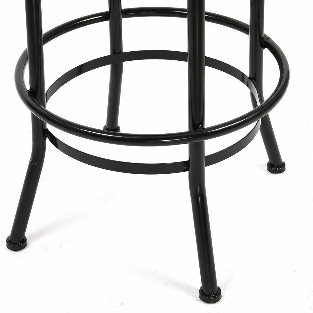 Levede 1x Bar Stool Industrial Kitchen Stools Wooden Barstools Swivel ...