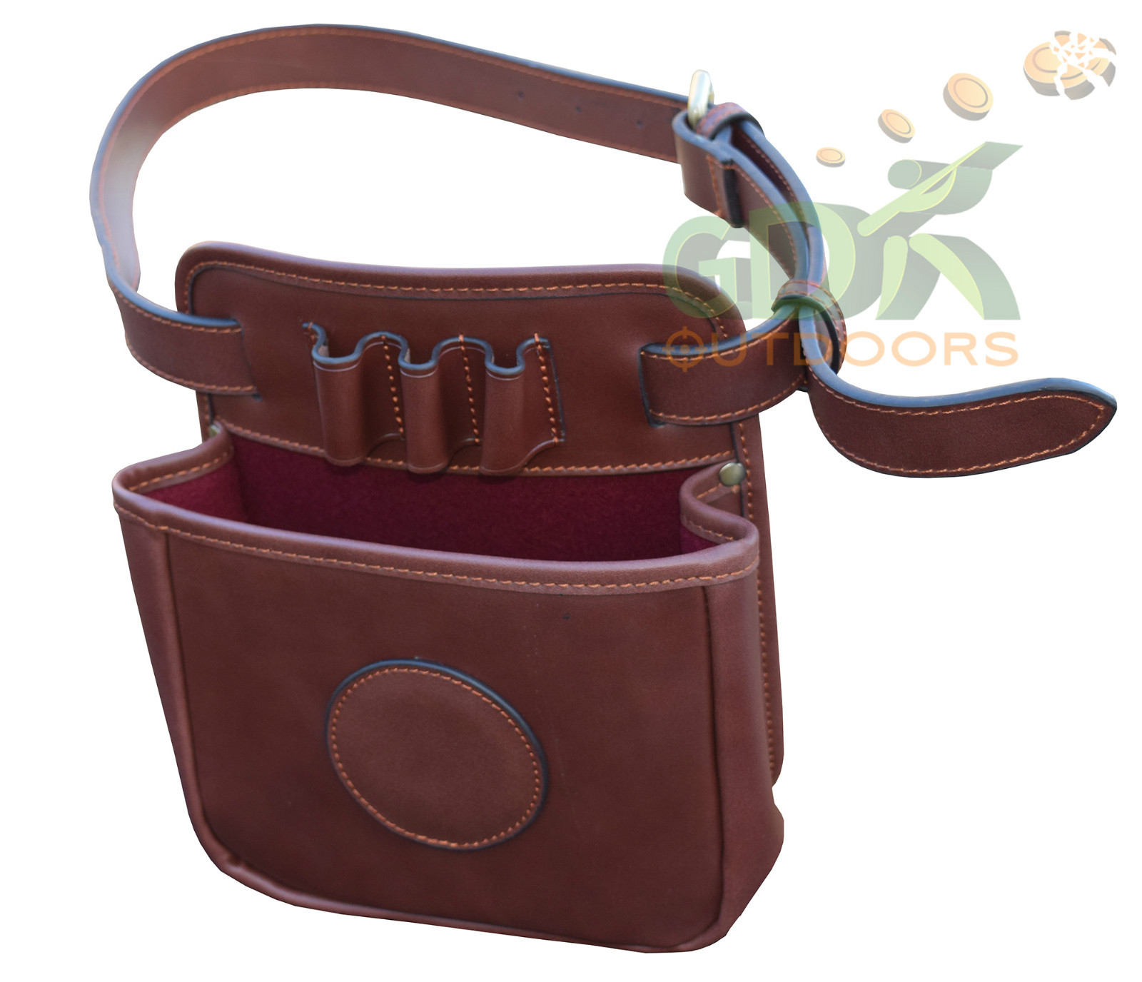 SPEED LOADER BELT, & CARTRIDGE POUCH,BAG, DARK BROWN GUARDIAN LEATHER ...
