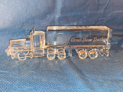 Crystal Great Dane Trailers 18 Wheeler Semi Truck Figurine | eBay