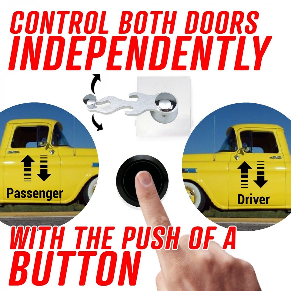 Control 2 Car Power Window from 1 Electric Crank Handle Switch Toggle ...