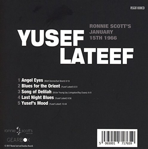 Live at Ronnie Scott's 15th January 1966 * by Yusef Lateef (CD, 2016 ...
