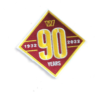 NEW 4" WASHINGTON COMMANDERS-REDSKINS 90 SEASONS IRON ON PATCH FREE ...