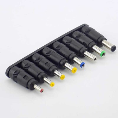 8pcs AC DC Power Charger Adapter Tips Jack Plugs Universal For Laptop ...