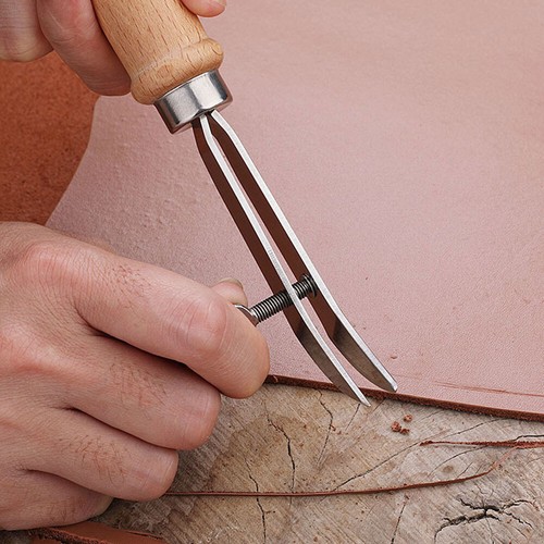 Adjustable Leather Edge Stitching Groover Tools Groove Gouge Leather ...