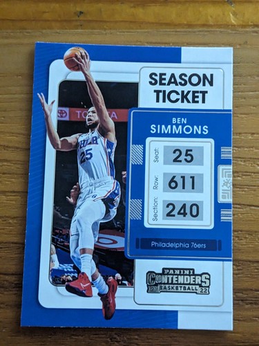 2021-22 Panini Contenders Basketball - Season Ticket - #77 Ben Simmons ...